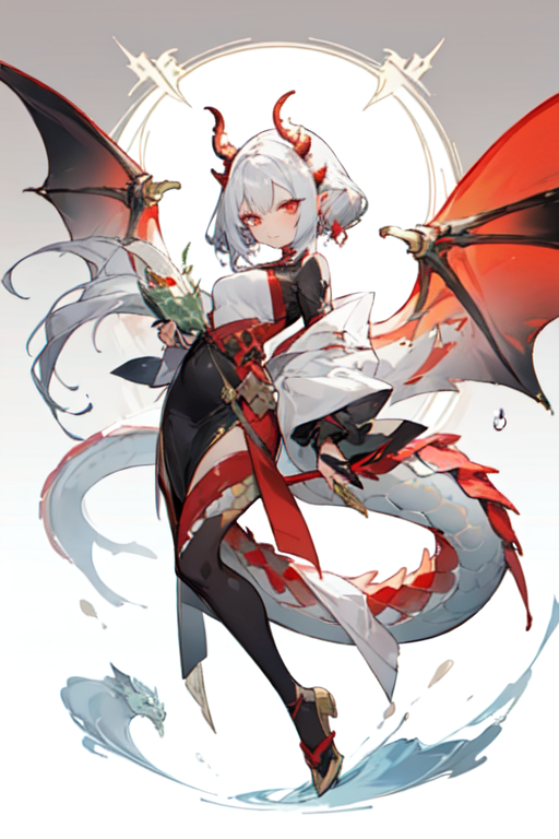 Ai Art Dragon Girl By ロネロネ Pixai Anime Ai Art Generator For Free