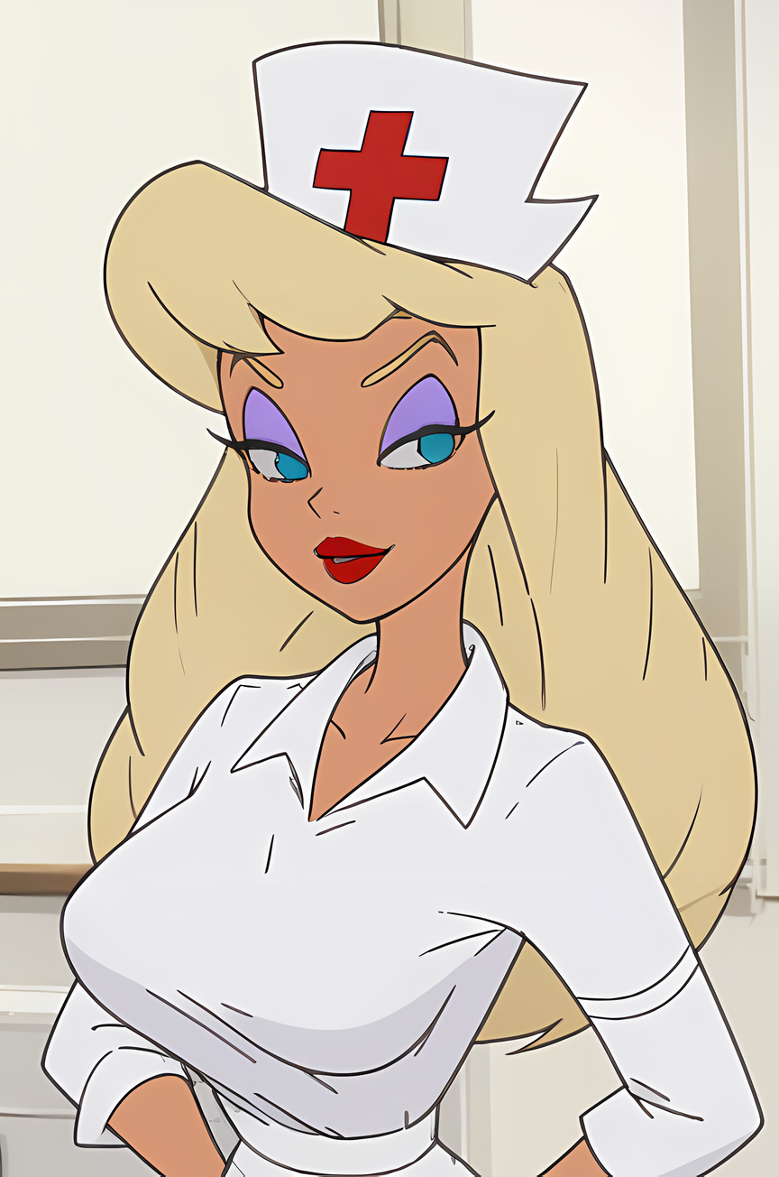 Ai Art Lora Model Heloise Nerz Hello Nurse From Animaniacs 1993 Style V10 Pixai