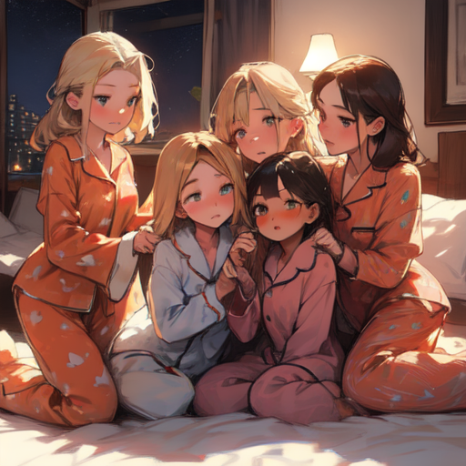 Ai Art Sleepover By Luvs Pixai