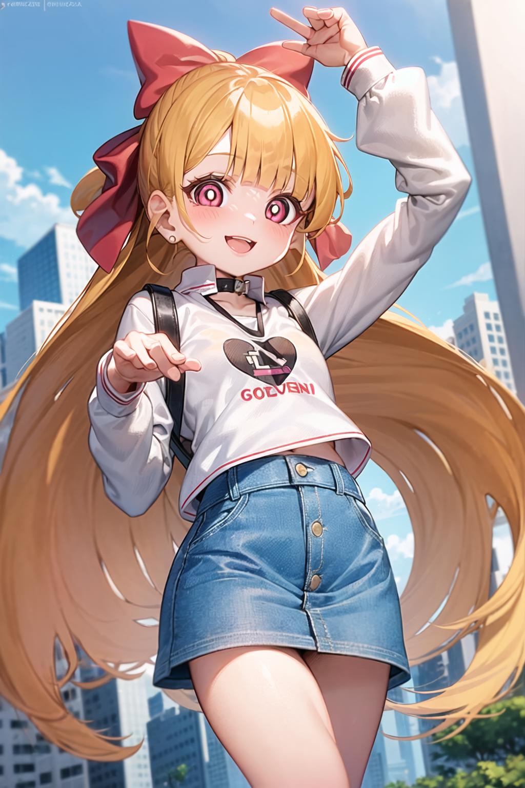 Ai Art Lora Model Momoko Akatsutsumi Powerpuff Girls Z 赤堤ももこ 出ましたっパワパフガールズz Pixai