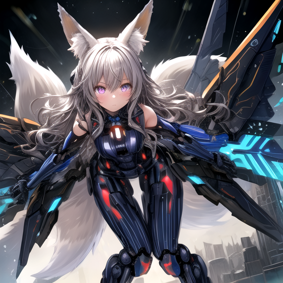 Ai Art Mecha Fox Girl By Cvarga S Pixai Anime Ai Art Generator Hot Sex Picture 