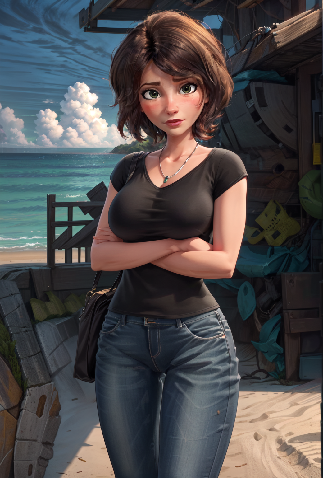 Ai Art Lora Model Aunt Cass Big Hero 6 Pixai