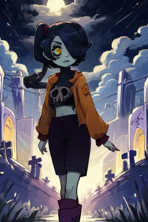 Ai Art Squiggly Skullgirls Zombie Bibi Brawl Stars By Crazy Senya Pixai