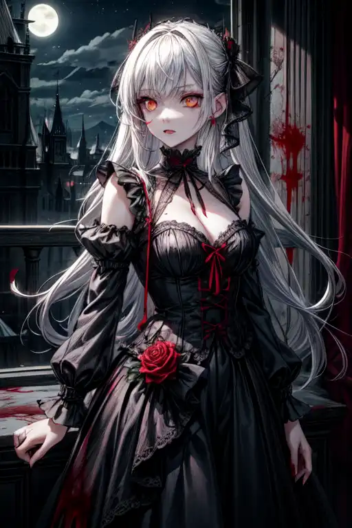 Ai Art Vampires Girl By Nadin Pixai