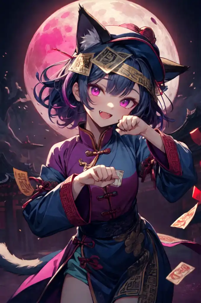 Ai Art Cat Jiangshi By Yukishigure Pixai