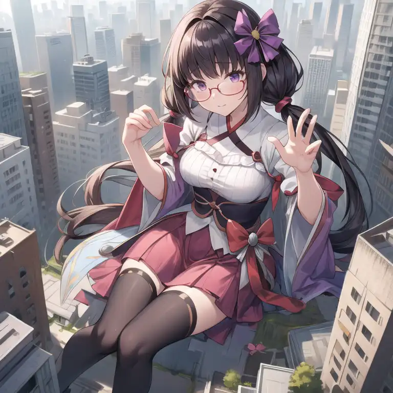 Ai Art Giant Osakabehime In The City By Vilmar Pixai
