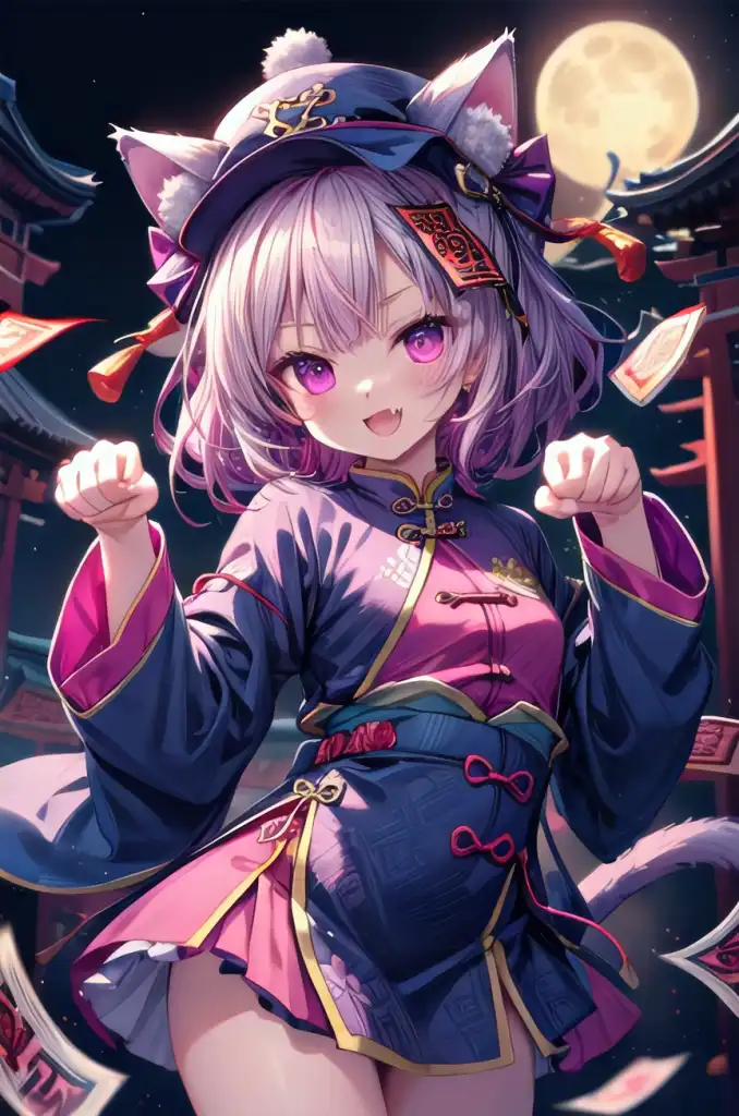 Ai Art Cat Jiangshi By Yukishigure Pixai
