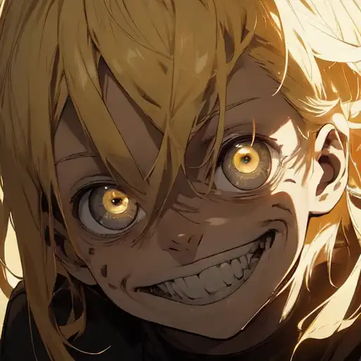 Creepy Smile Anime Face